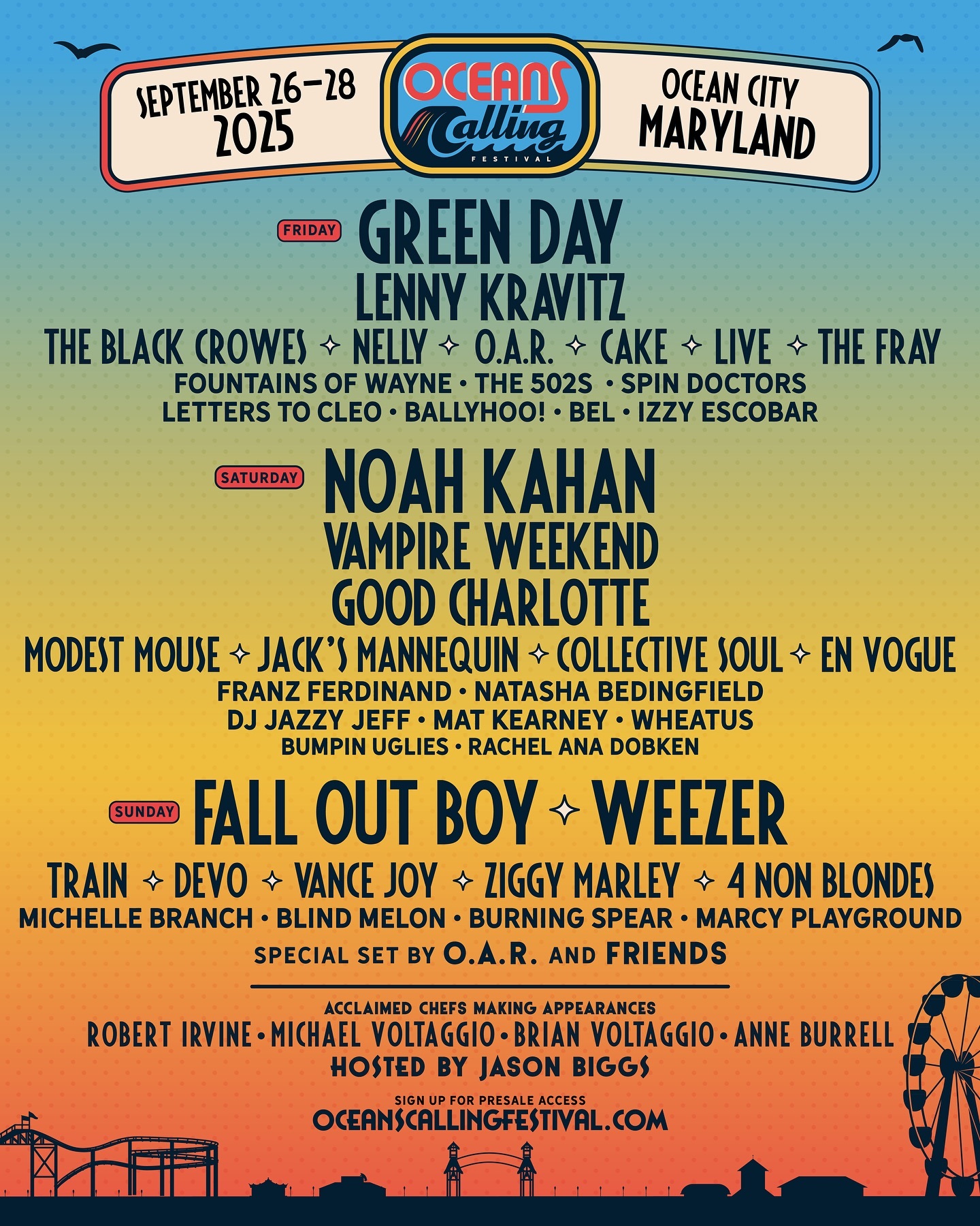 Oceans Calling Lineup Announced for 2025 - OCMDHotels Oceans Calling Lineup Announced for 2025 - OCMDHotels
